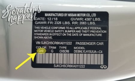 Infiniti Touch Up Paint | ScratchesHappen